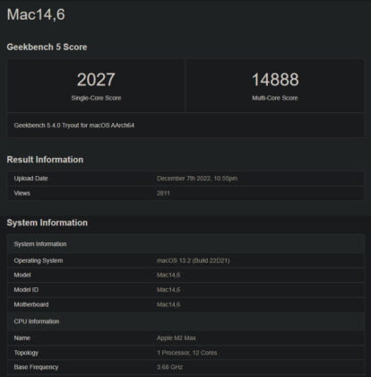M2 Max Breaks 2000 Single Core Barrier on Geekbench - Hardware Nexus