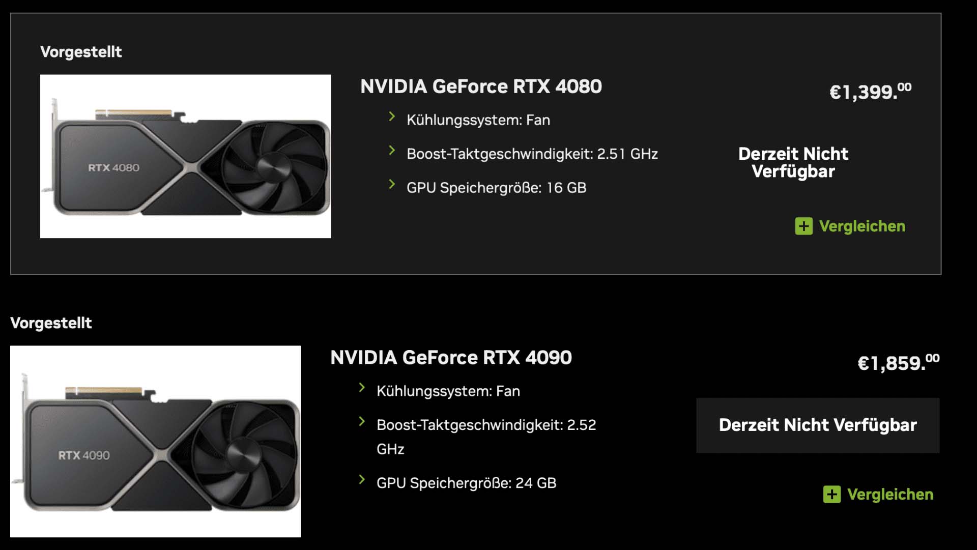 RTX 4090 RTX 4080 Drop Below MSRP After A Price Cut In Europe
